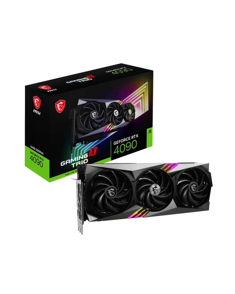 MSI RTX 4090 GAMING X TRIO 24G GDDR6X PCI E 4 0 1xHDMI 2 1